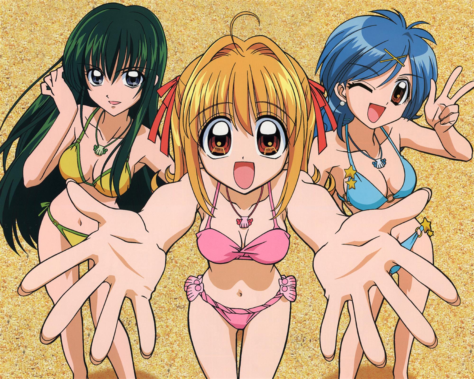 mermaid melody pichi pichi pitch houshou hanon nanami luchia toin rina bikini swimsuits | #11676 ...